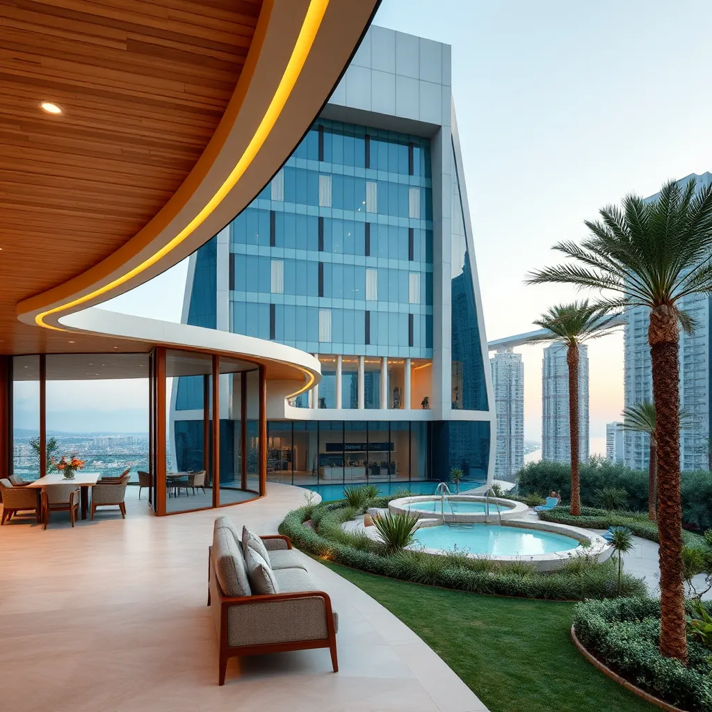 Exploring the Blue Oasis Building: A Pinnacle of Modern Architecture